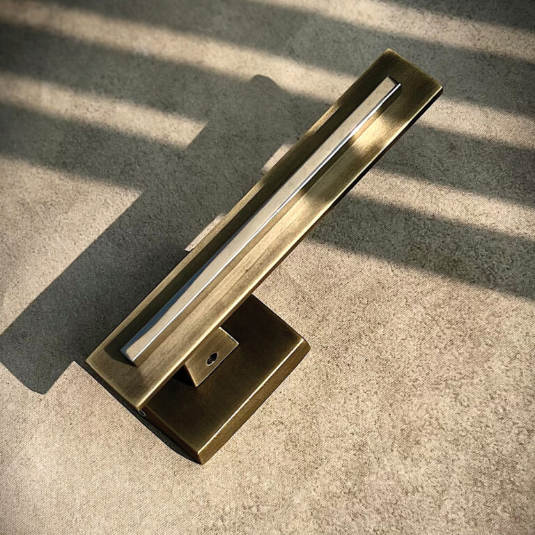 Buy Rail Mortise Handle Designer Brass | Mukul Goyal