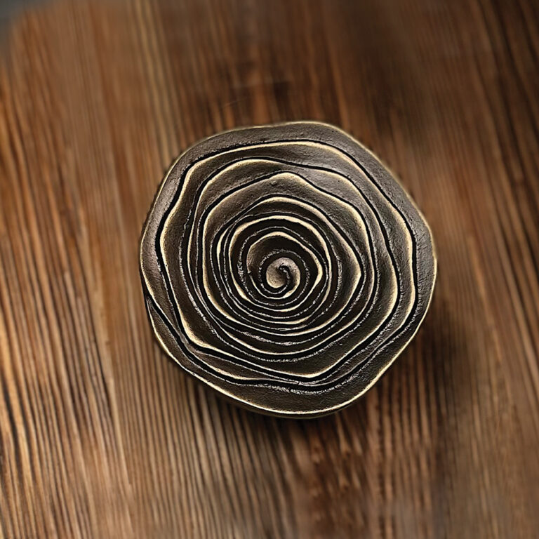 Buy Rose Mortise Handle Designer Brass | Mukul Goyal